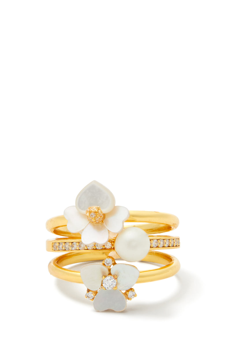 Precious Pansy Stacking Rings – Kate Spade Saudi Arabia