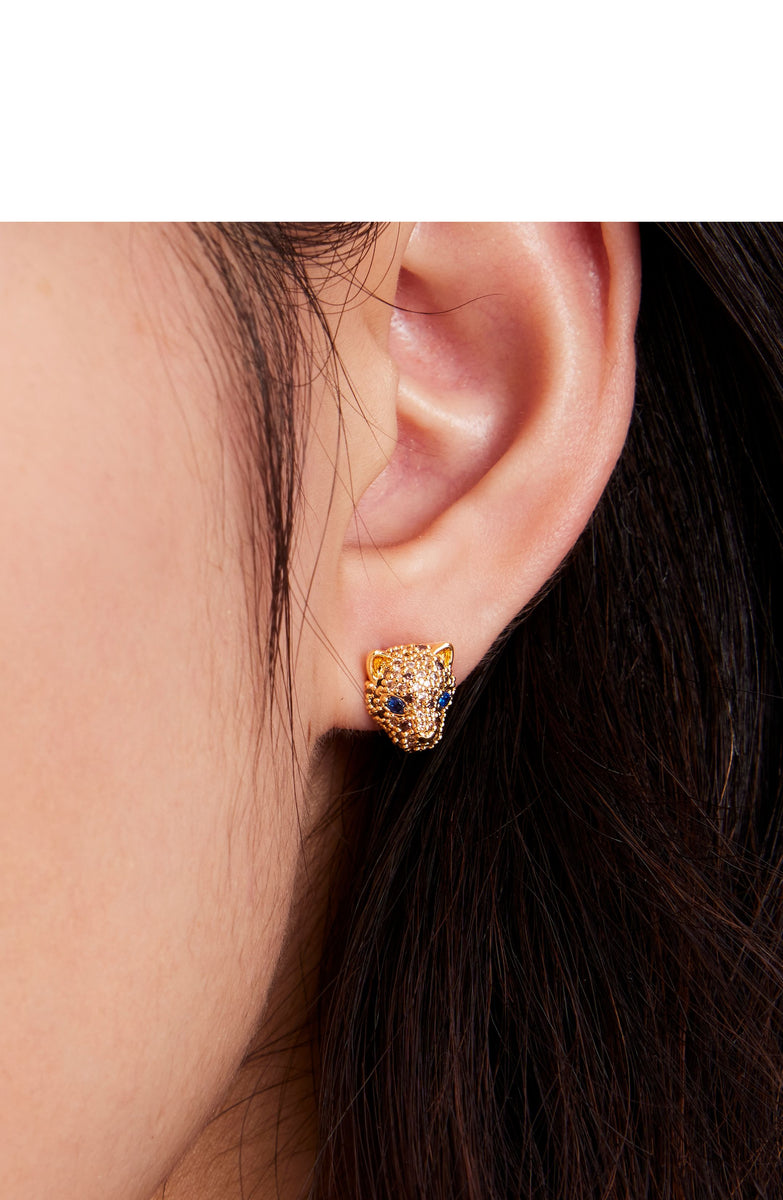 winter carnival pavã© leopard studs – Kate Spade Saudi Arabia